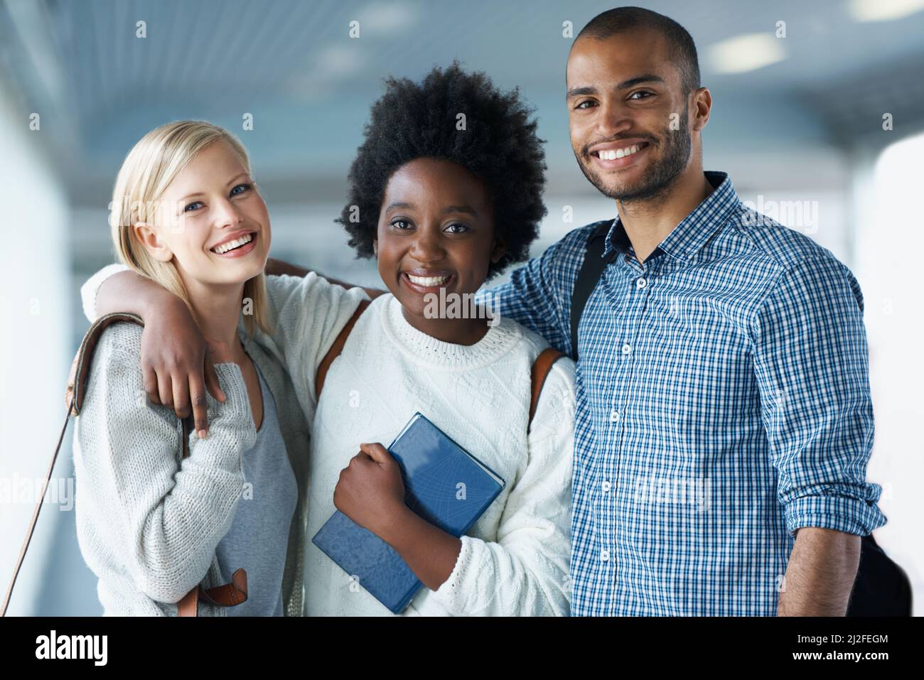 Making connections while they are still in College. Portrait of smiling ...