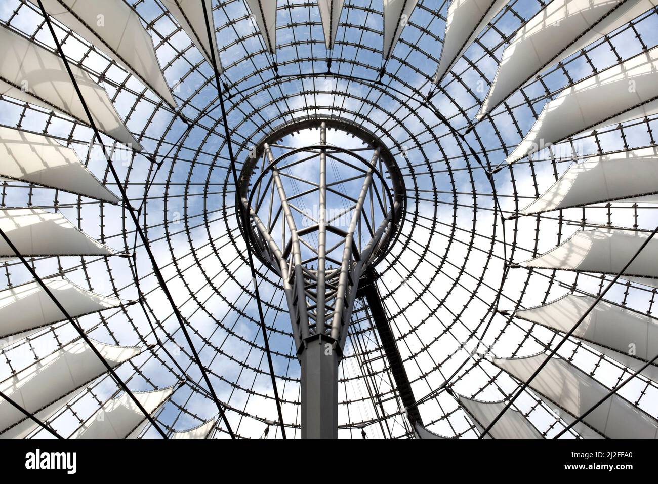 Amazing dome in a German modern building Stock Photo - Alamy