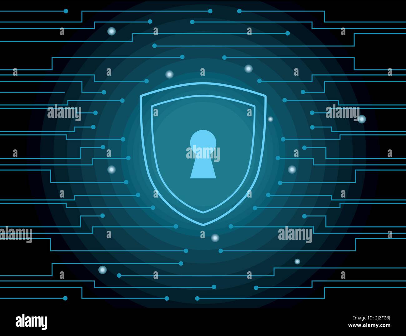cyber security shield Stock Vector Image & Art - Alamy