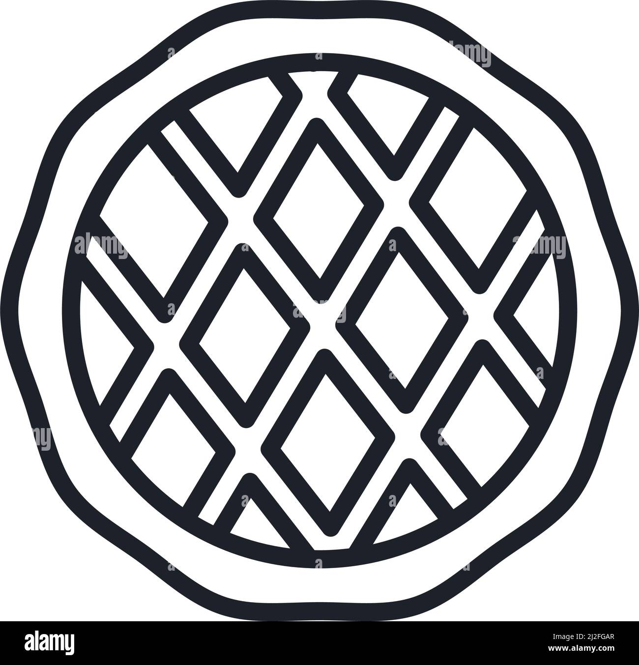 Apple pie icon. Bakery and pastry isolated line icons Stock Vector ...