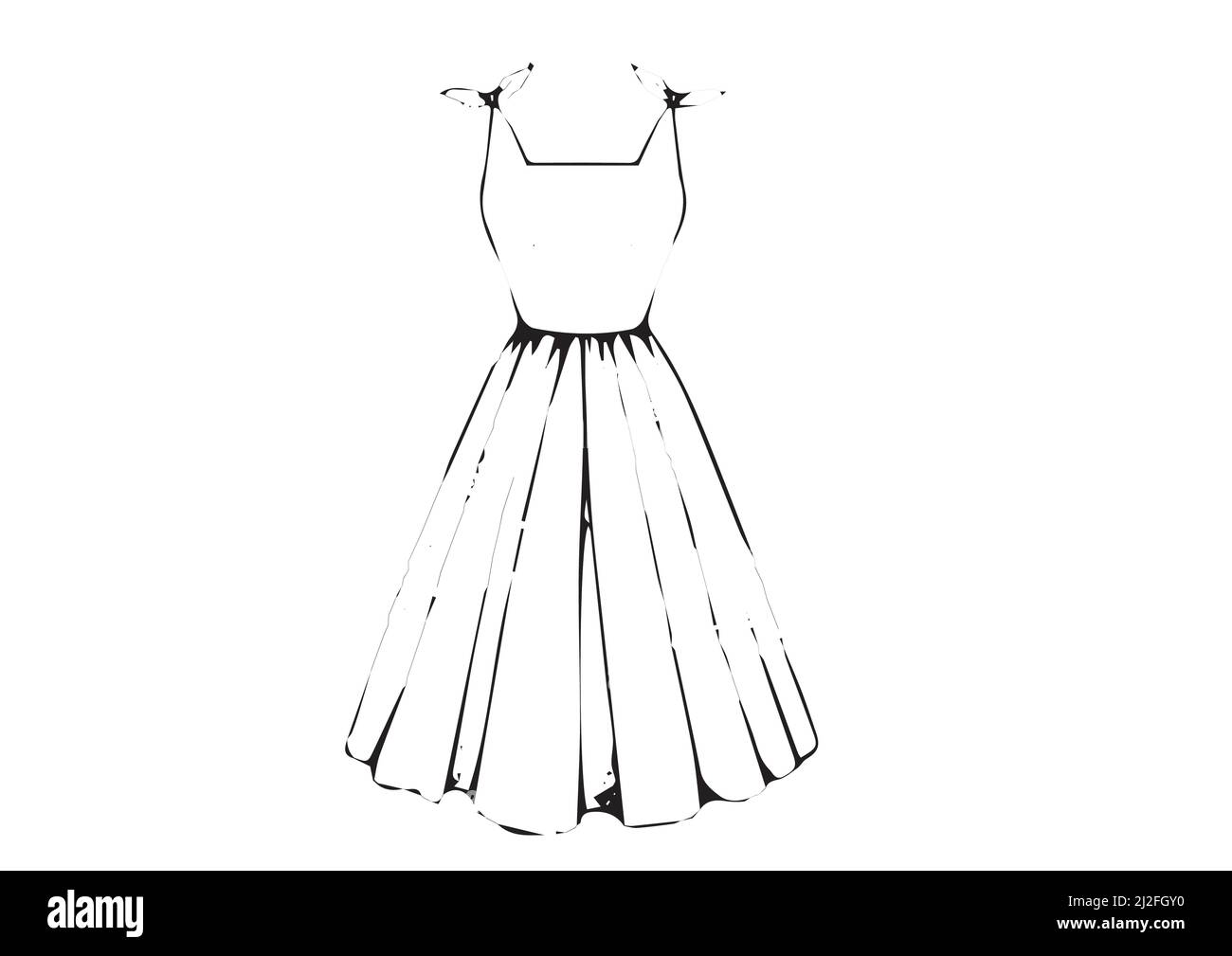 How To Draw Simple Dresses