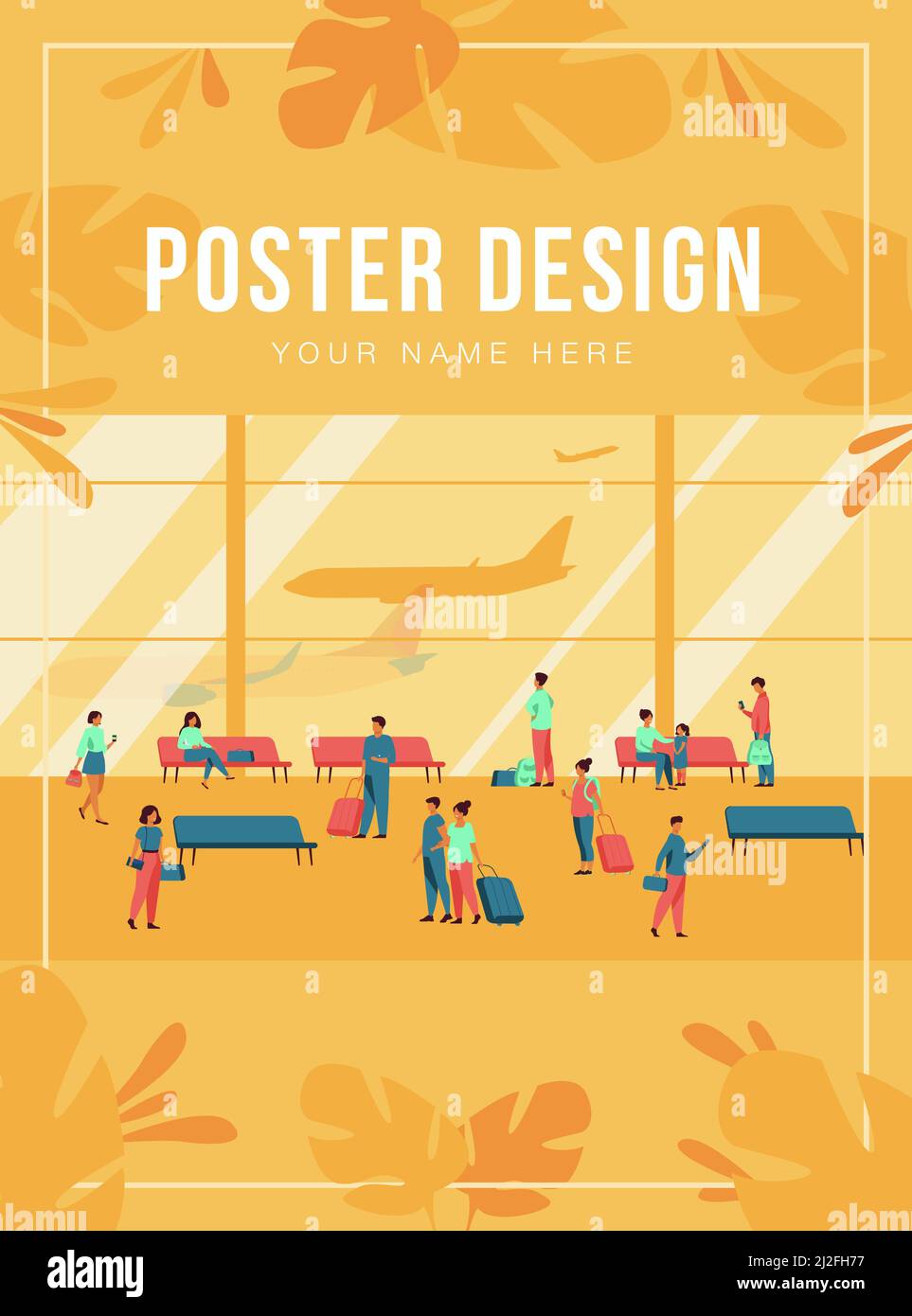 Passengers sitting inside aircraft Stock Vector Images - Alamy