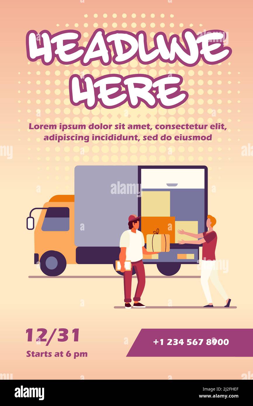 Taking parcel Stock Vector Images - Alamy