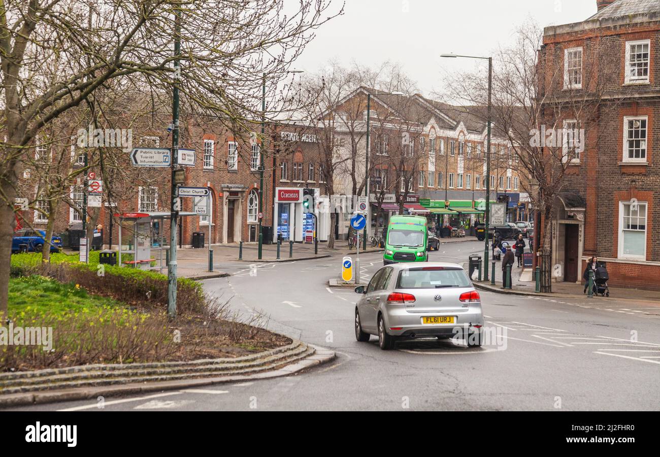 Street scene in High Street,Teddington,London,UK Stock Photo - Alamy