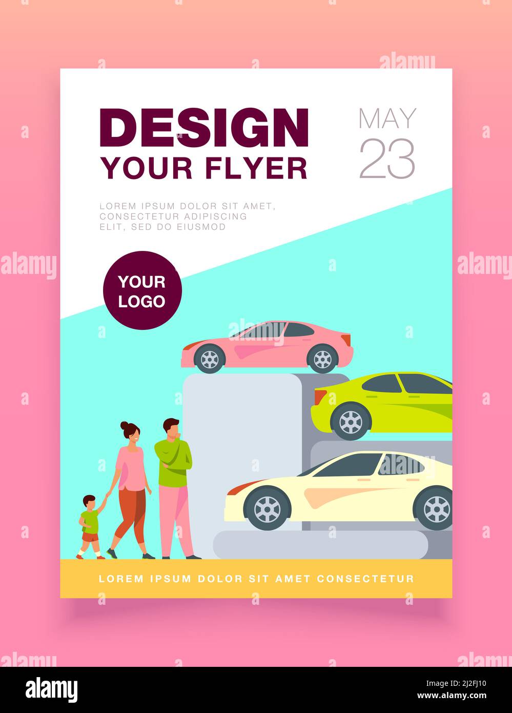 New car in showroom Stock Vector Images - Alamy