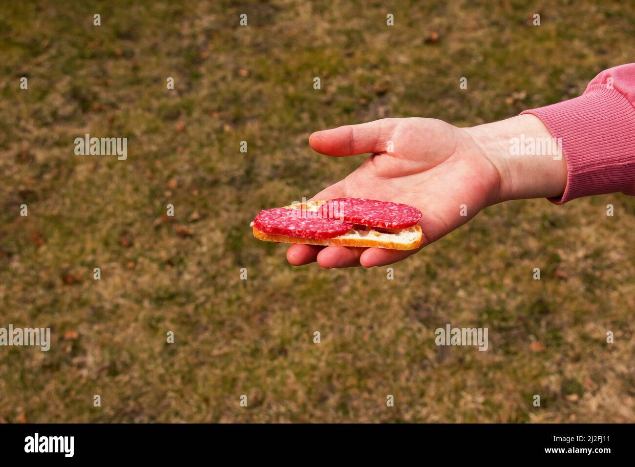 Human sandwich hi-res stock photography and images - Alamy