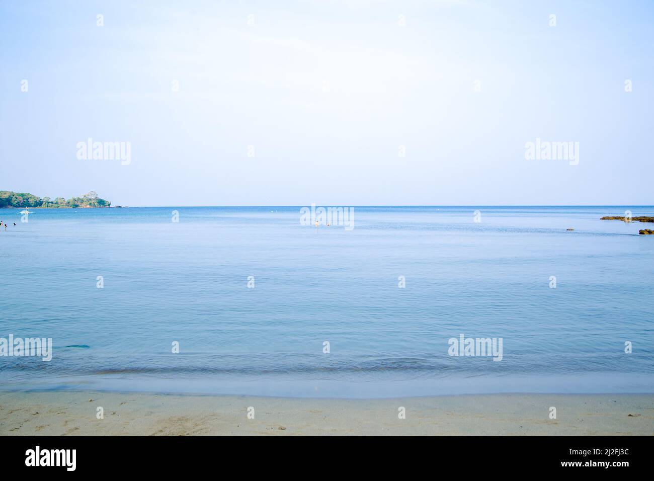 The beautiful shot of the coast of Paysawan, Bagac, Philippines Stock ...