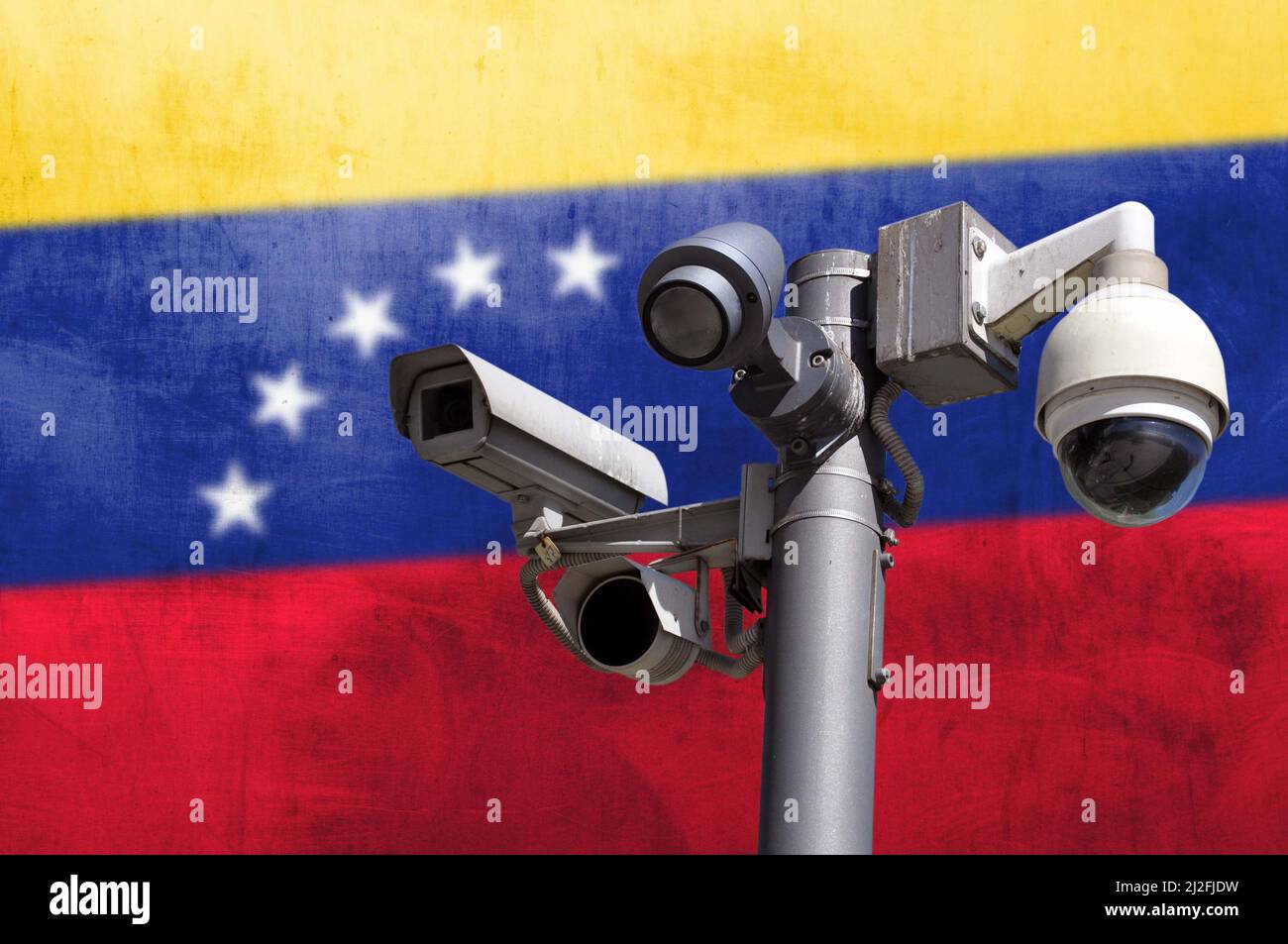 Closed circuit camera Multi-angle CCTV system against the background of ...