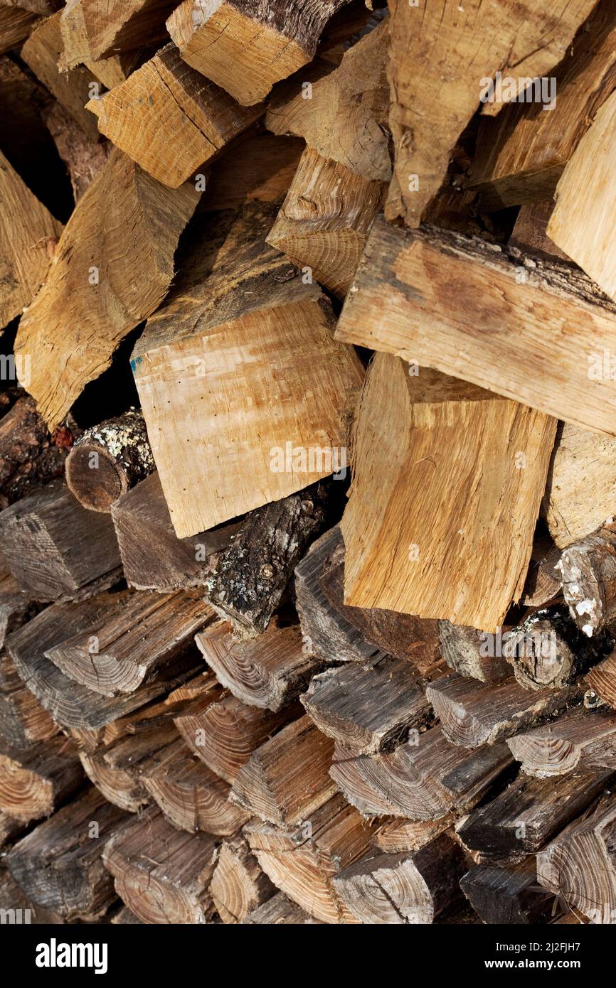 Background pieces wood heating hi-res stock photography and images - Alamy