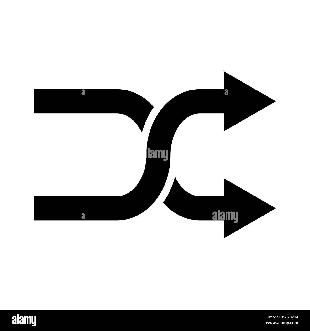 Shuffle icon. Symbol for website design, logo, app, UI. Vector ...