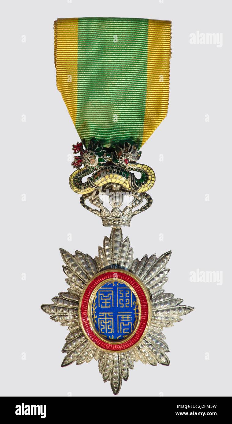 Imperial Order of the Dragon of Annam Stock Photo - Alamy