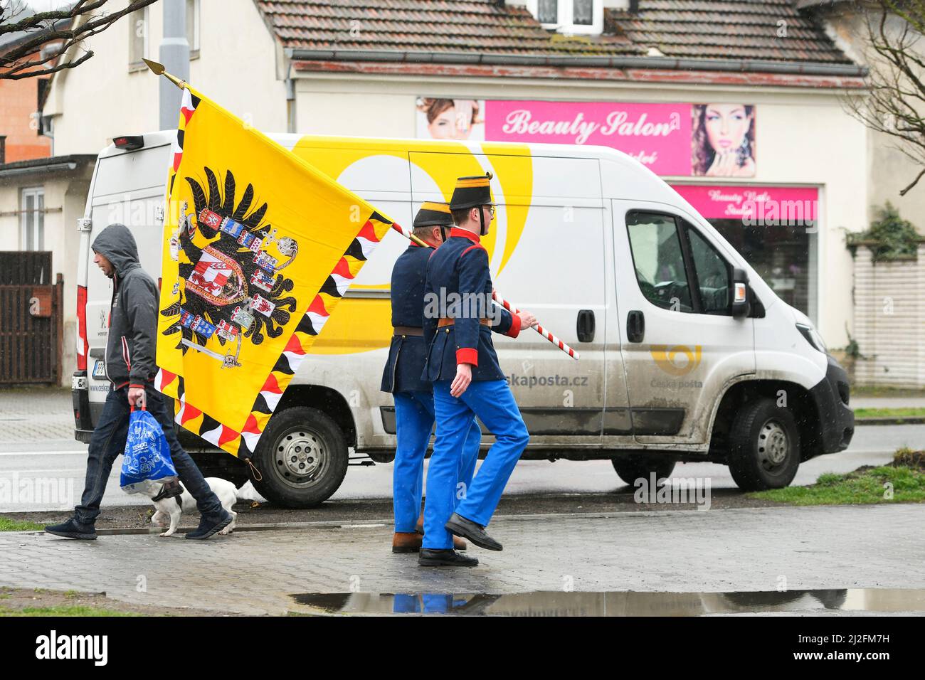 Pilsen, Czech Republic. 1st Apr, 2022. The statue of the last Austrian ...