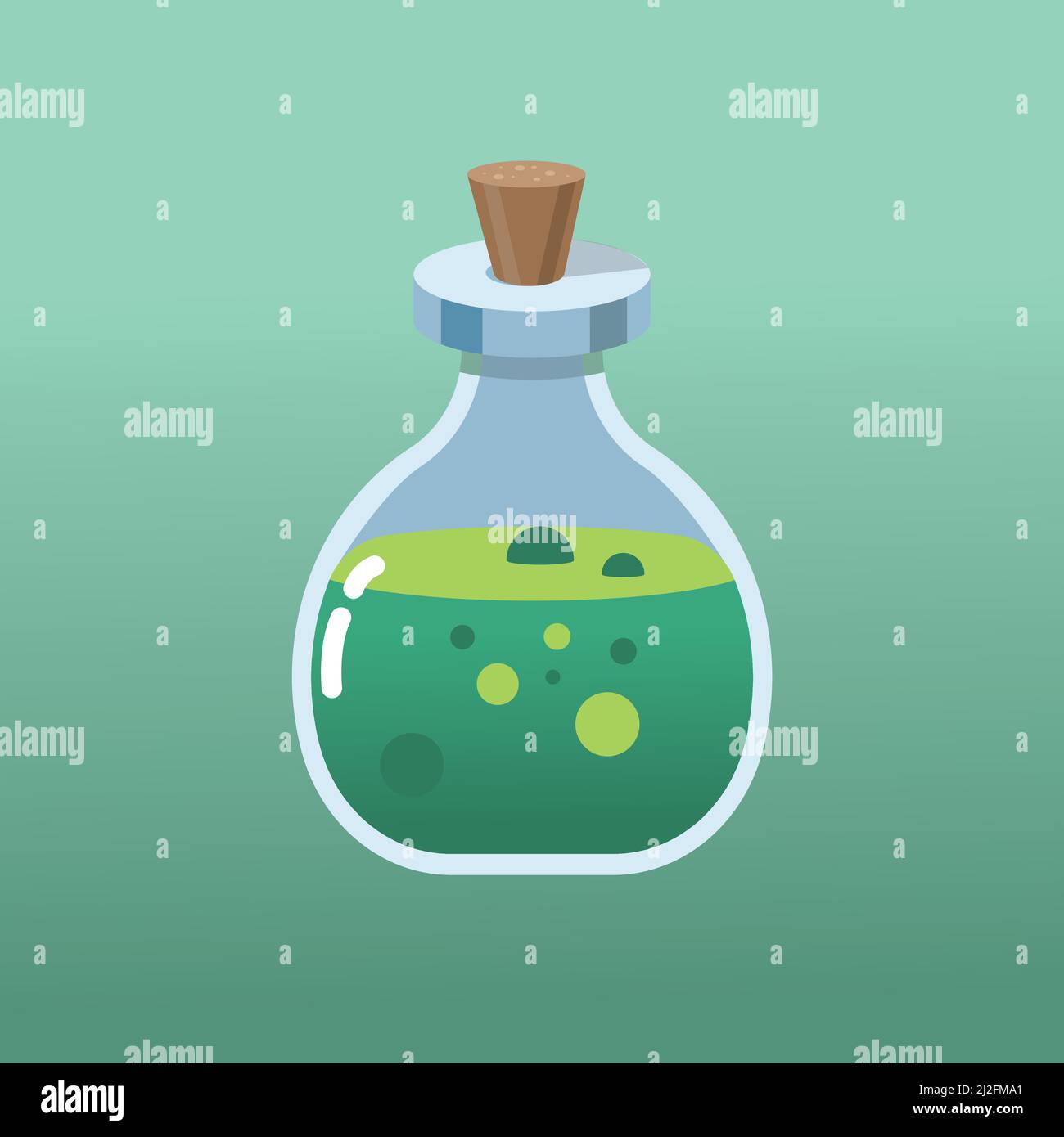 Green potion vector vectors hi-res stock photography and images - Alamy