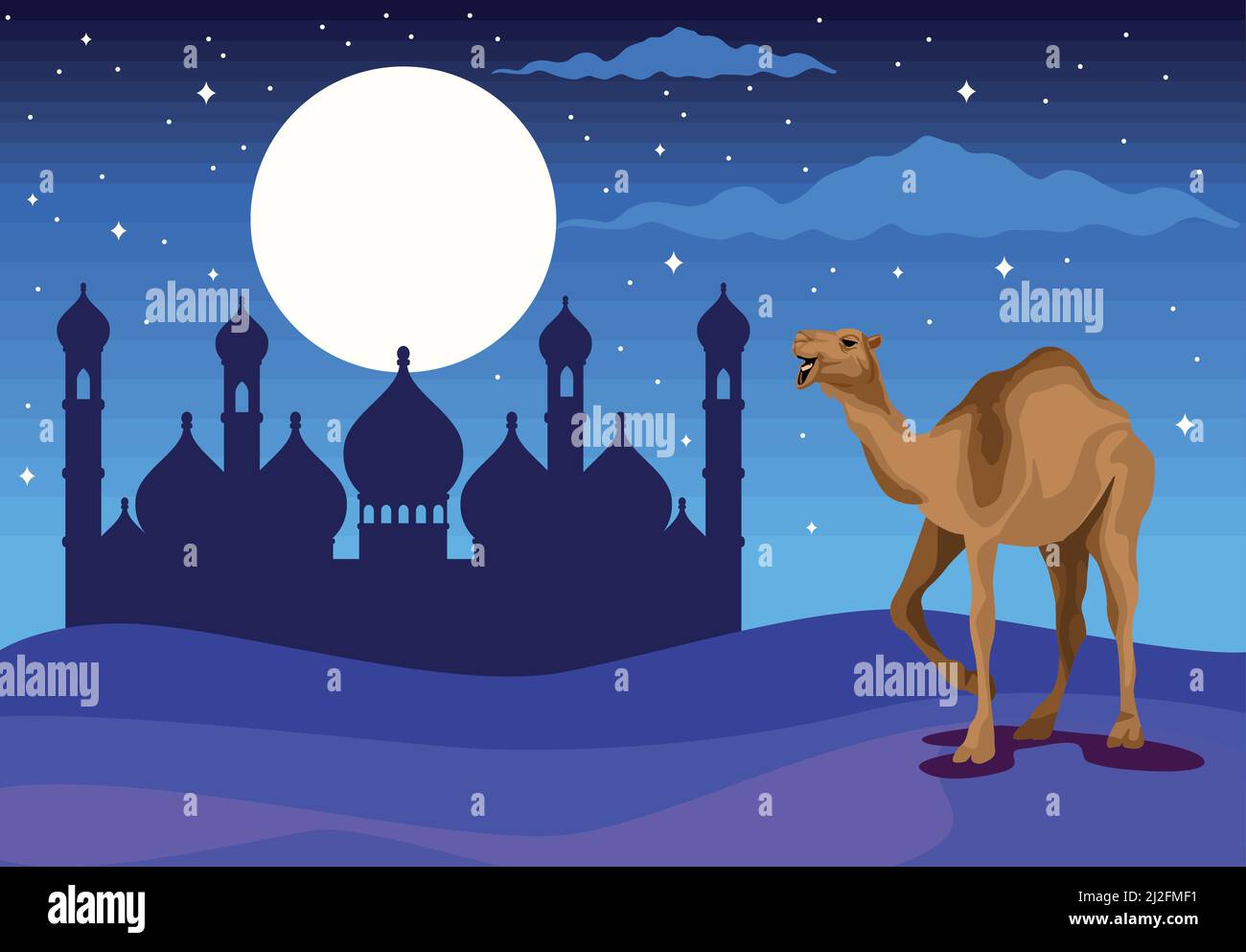 camel and mosque temple Stock Vector Image & Art - Alamy
