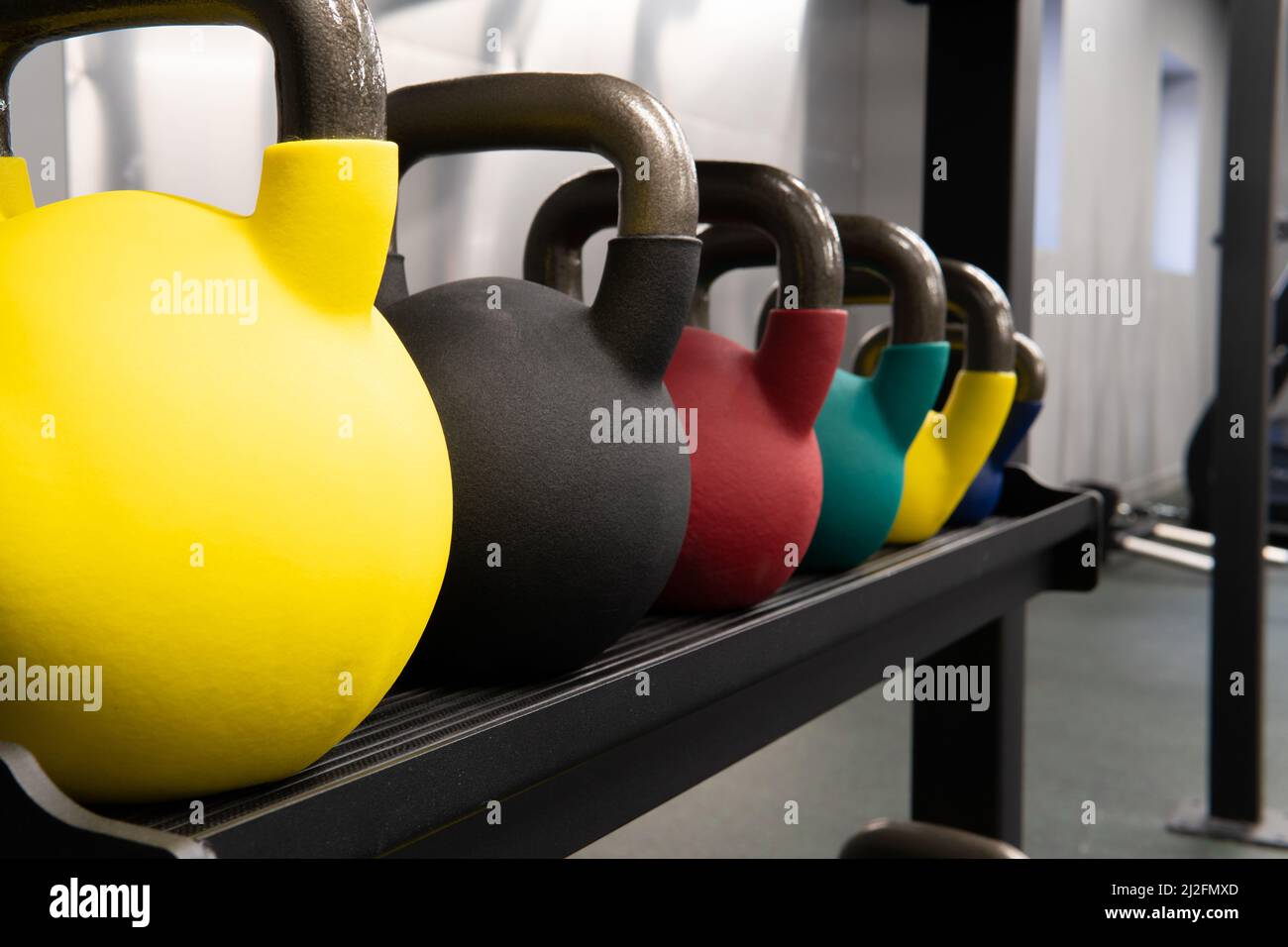Yellow kettlebell weight background exercise, for gym sport in heavy ...
