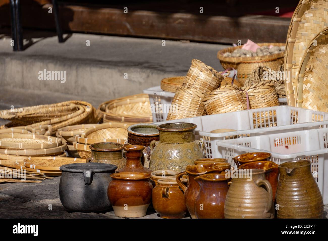 Handicraft pots hi-res stock photography and images - Alamy