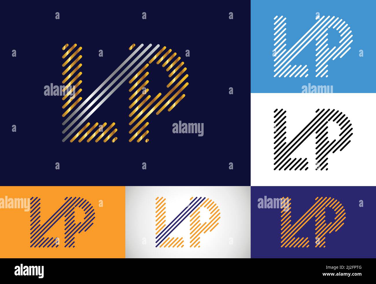Initial Monogram Letter L P Logo Design Vector. Graphic Alphabet Symbol ...