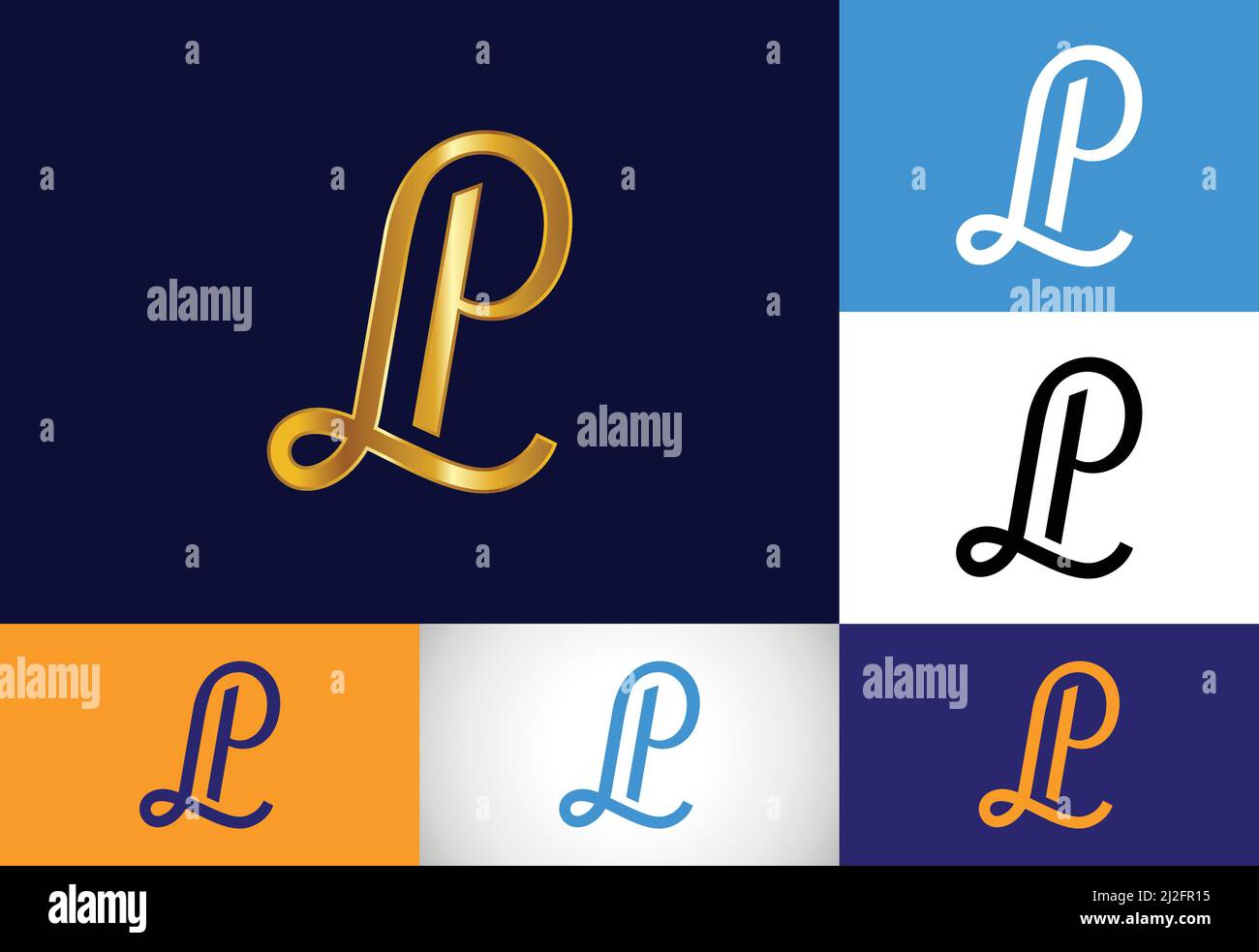 Initial Monogram Letter L P Logo Design Vector. Graphic Alphabet Symbol ...