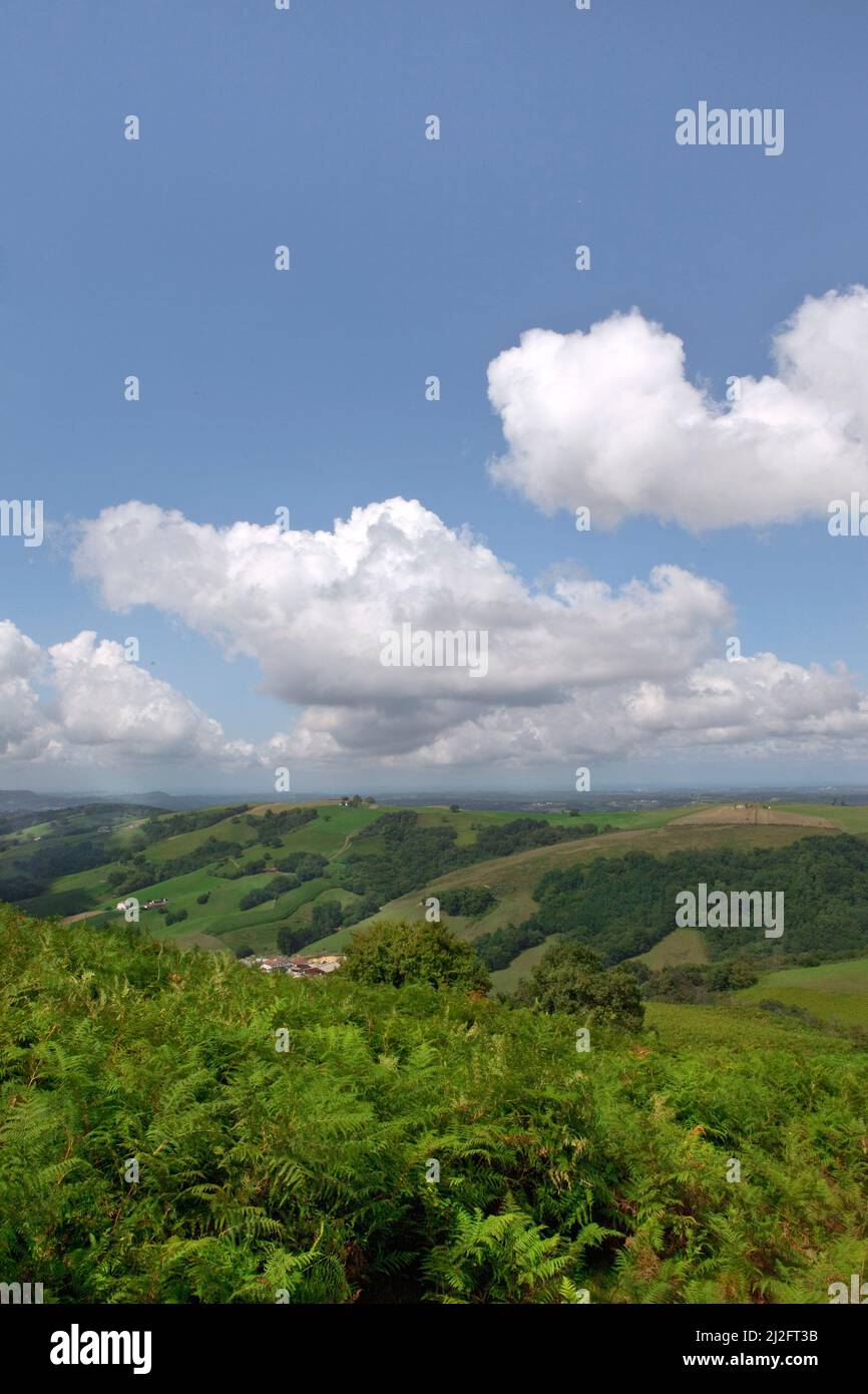 Walking in French Pays Basque country Stock Photo - Alamy