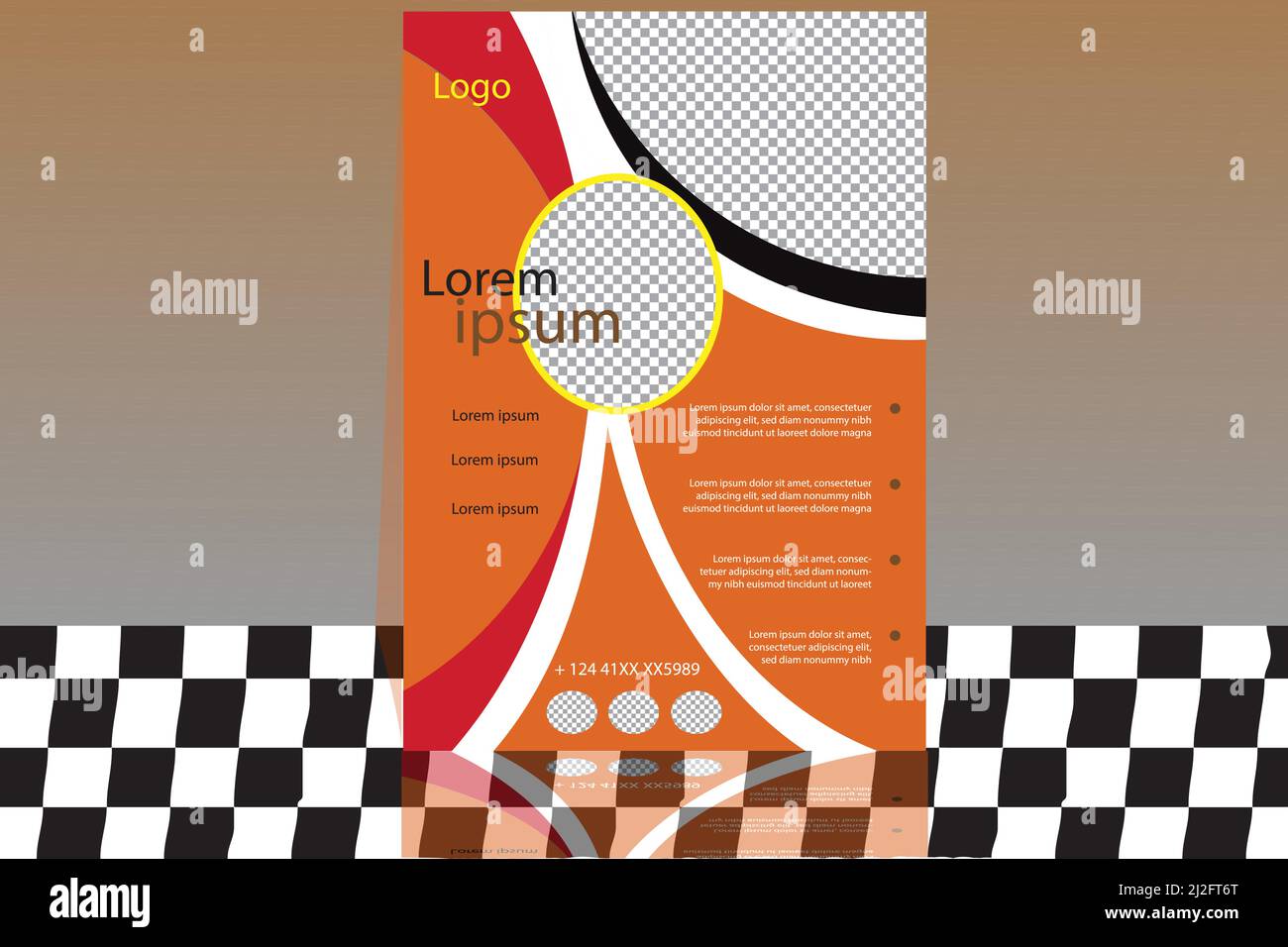 Flayer Design Vector Template EPS Format Vector template Stock Vector ...