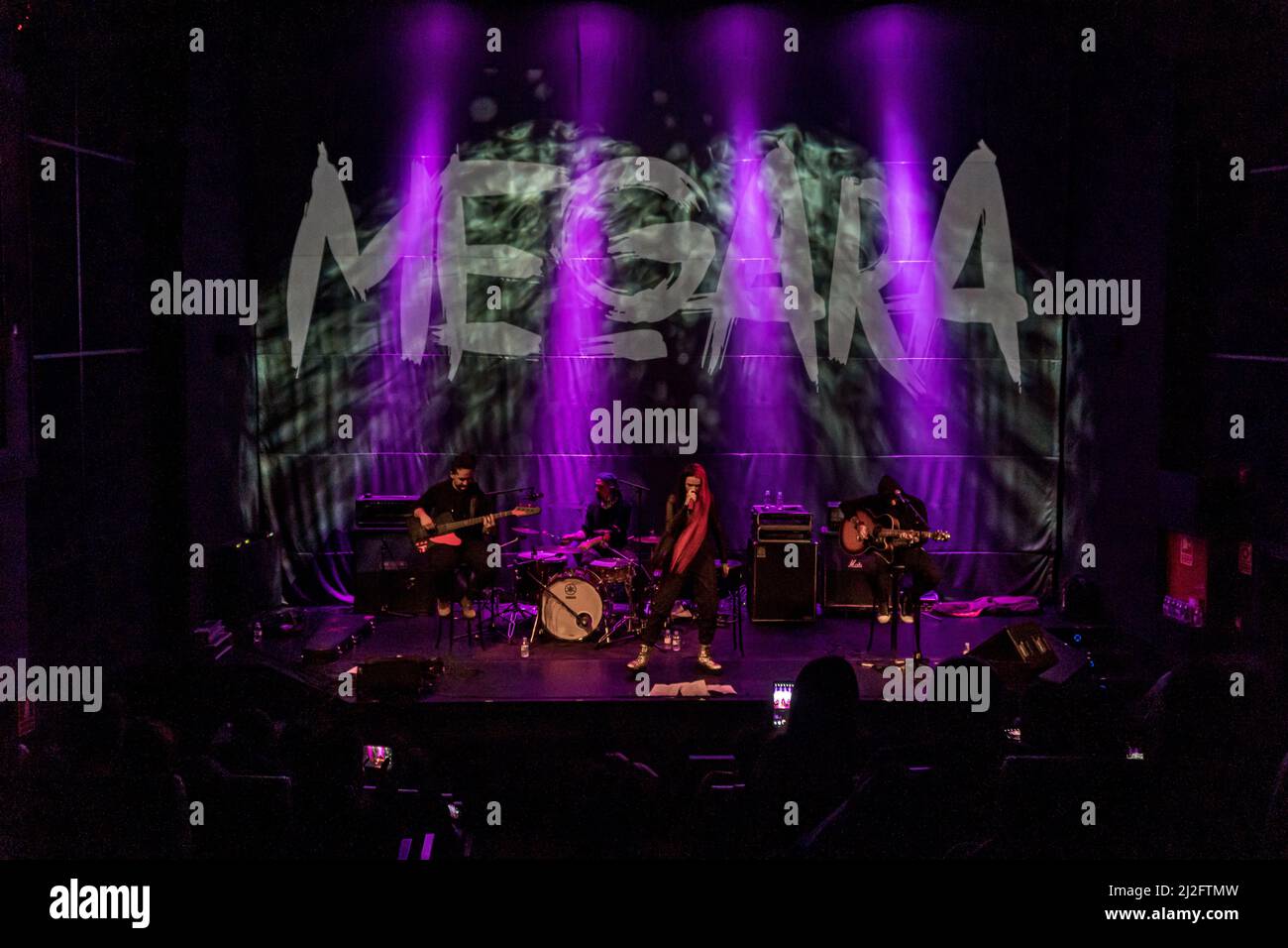 The Acoustic concert of the music group called Megara, at the Sala ...