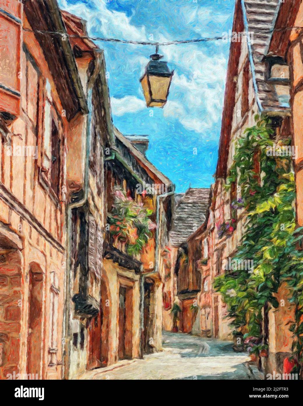 Colorful painting modern artistic artwork, real brush strokes, drawing ...