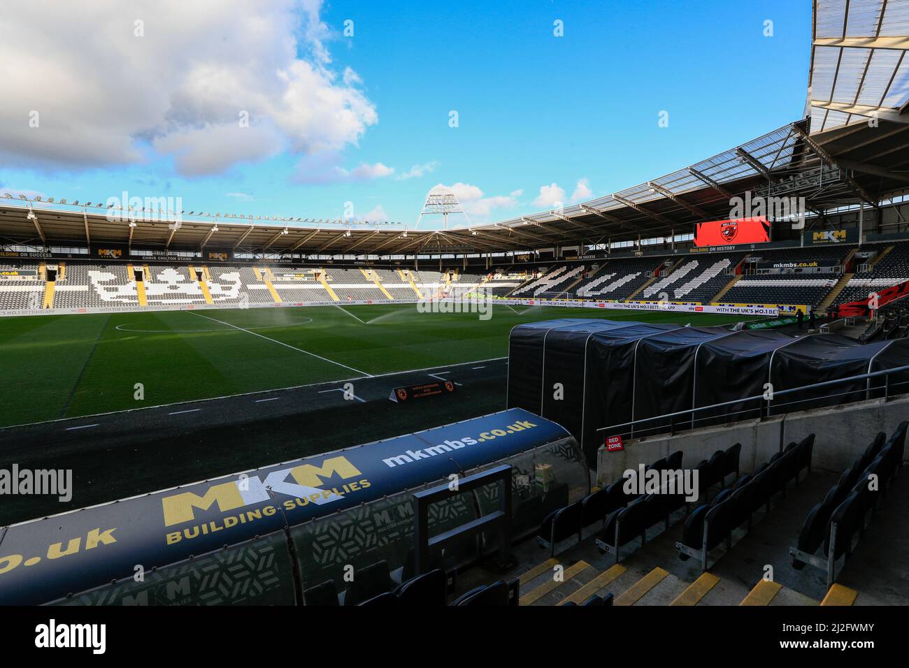 General view inside The MKM Stadium ahead of tonight's game Stock Photo ...