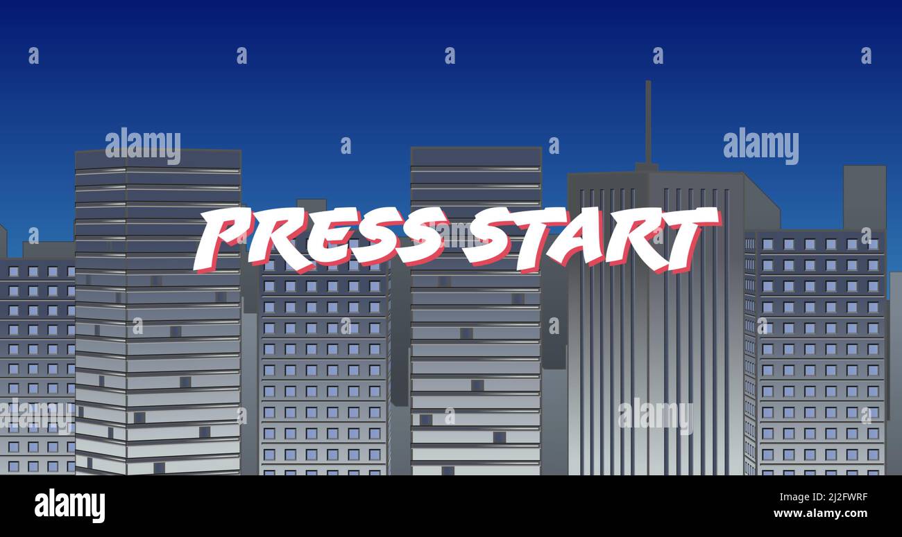 Press Start sign Stock Photo - Alamy