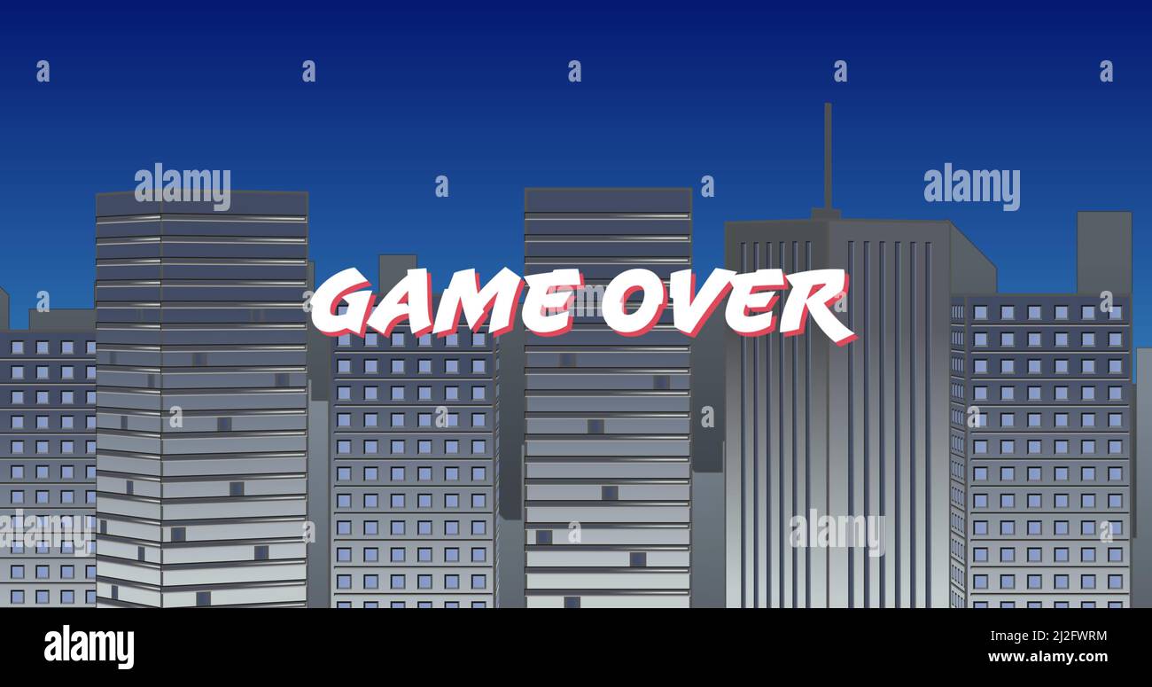 Game Over sign Stock Photo - Alamy