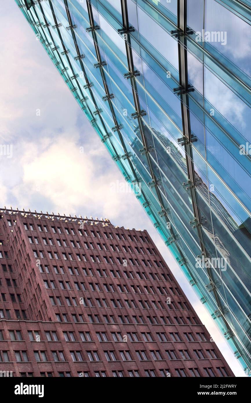 Architectural contrast in German Berlin city Stock Photo - Alamy