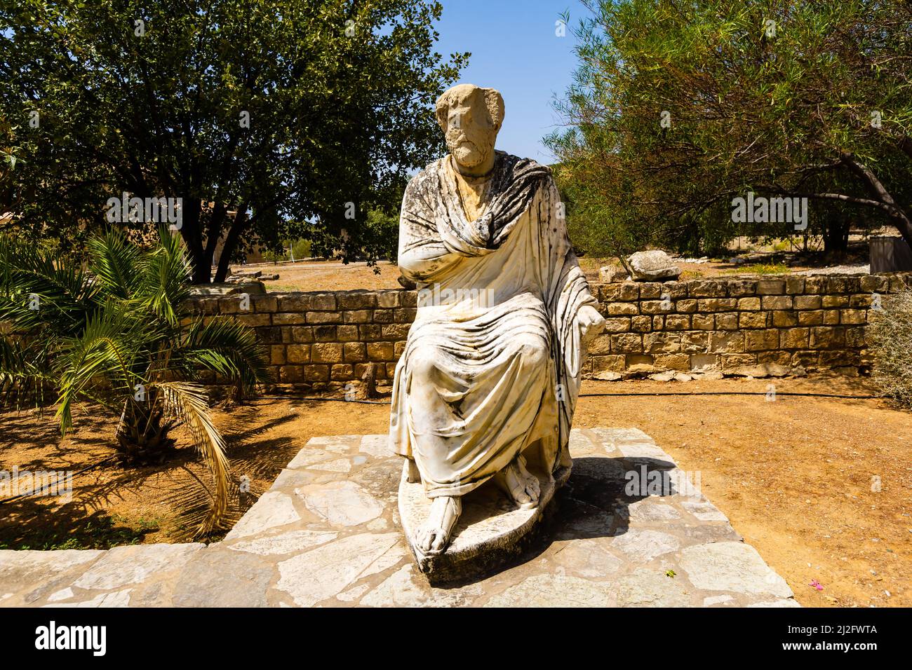 The Praetorium, ancient Roman era ruins at Gortyna of Crete island in ...