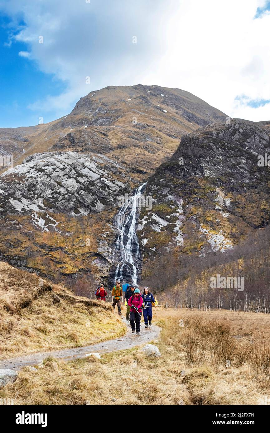 STEALL FALLS NEVIS GORGE FORT WILLIAM SCOTLAND THE FALLS AND TRAIL ...