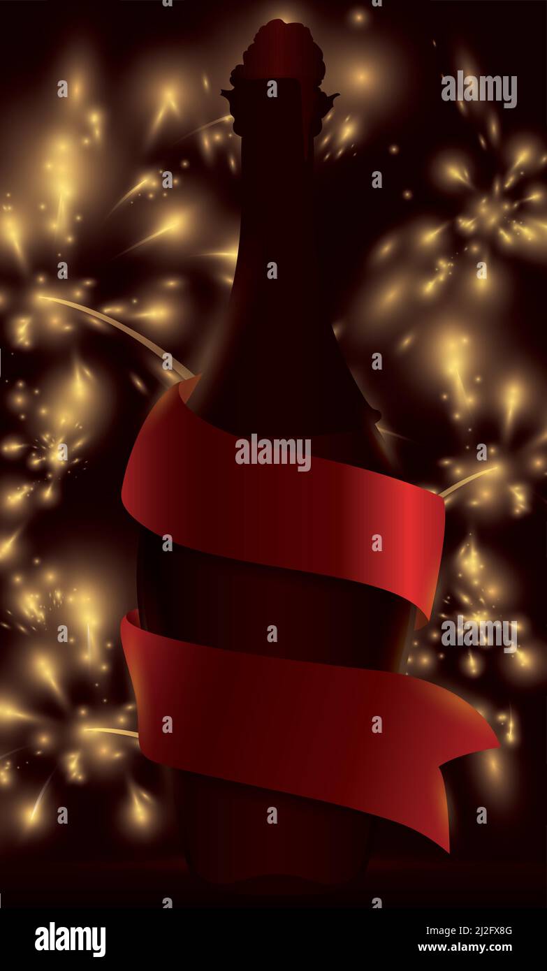 Bright red fireworks in Stock Vector Images - Alamy