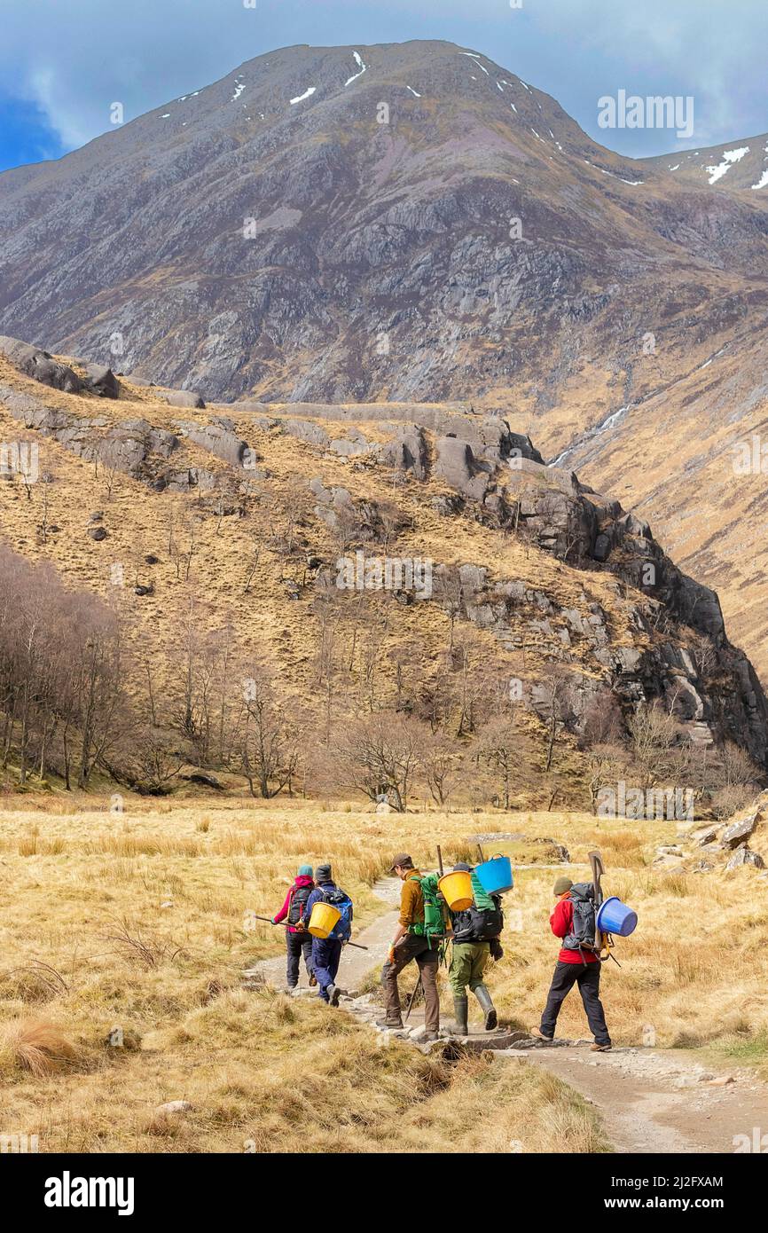STEALL FALLS NEVIS GORGE FORT WILLIAM SCOTLAND TRAIL MAINTENANCE ...