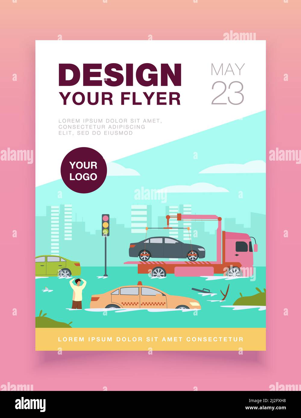 Rain on street water Stock Vector Images - Alamy