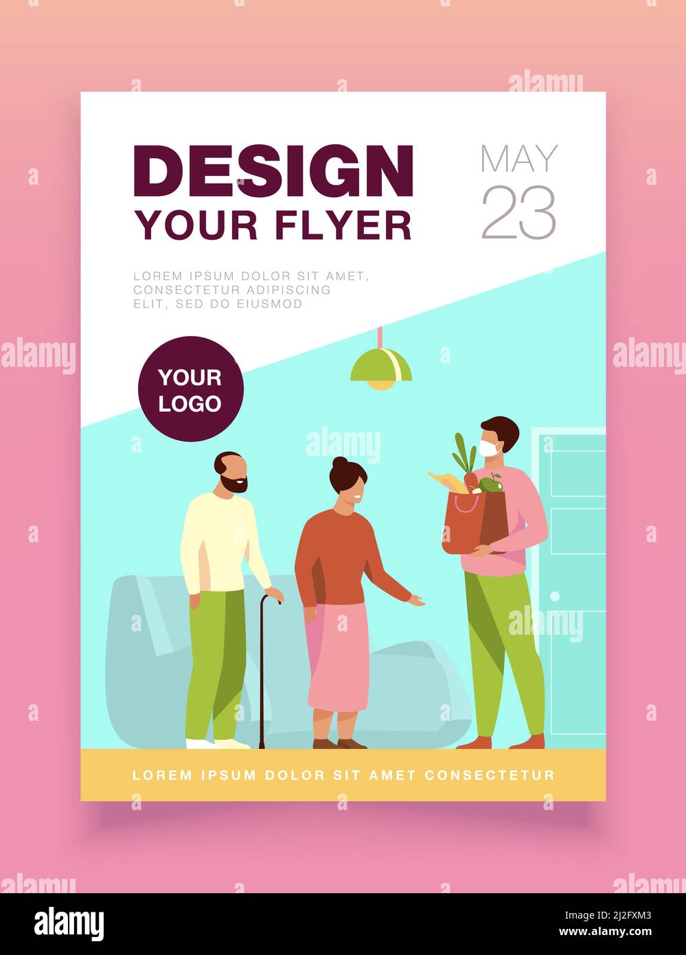 Elderly people in protective Stock Vector Images - Alamy