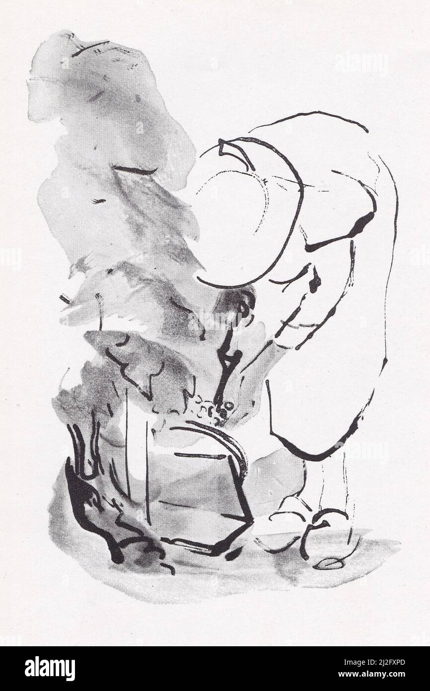 Loose line drawing by Eric Stock Photo - Alamy