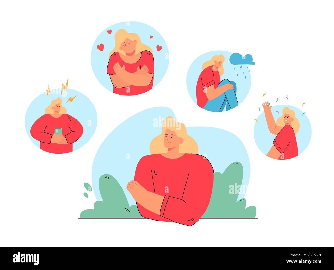 Changes in emotion Stock Vector Images - Alamy