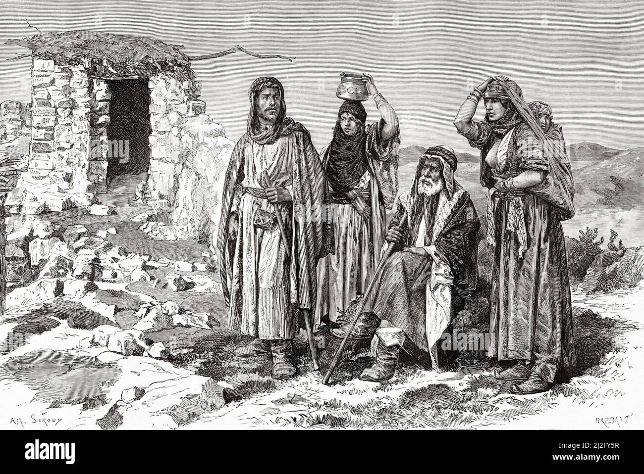 Moab-Adwan tribe, Jordan Valley. Jordan, Middle East, Orient. Syria by ...