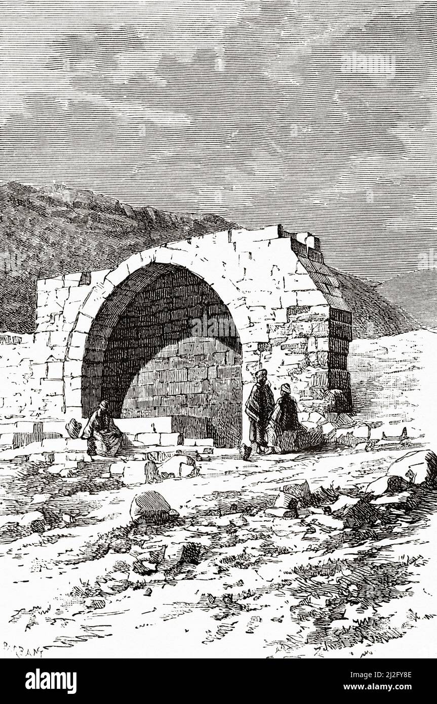 Road to Jericho, Fountain of the Apostles, Jordan. West Bank, Middle ...