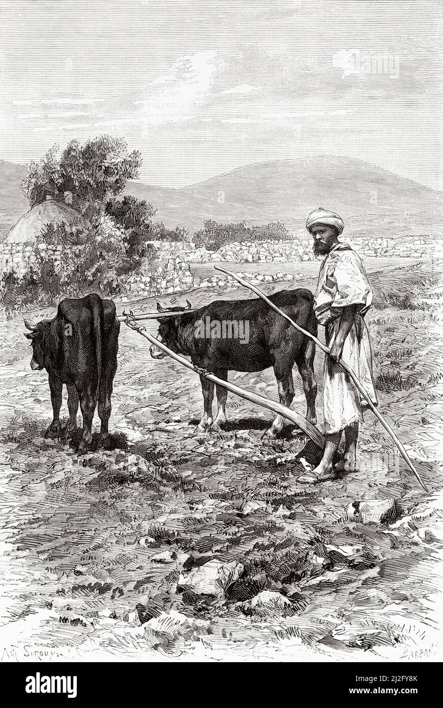 Fellah of Nain village, Israel, Middle East, Orient. Syria by Charles ...