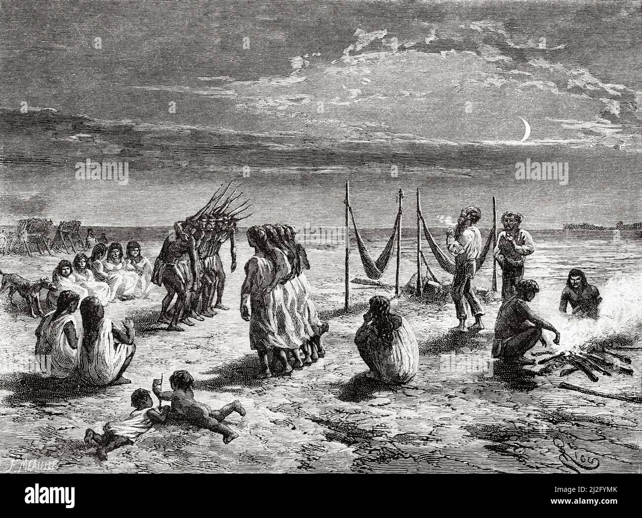 Traditional dance of the indigenous Yaruro people, Circum-Caribbean ...