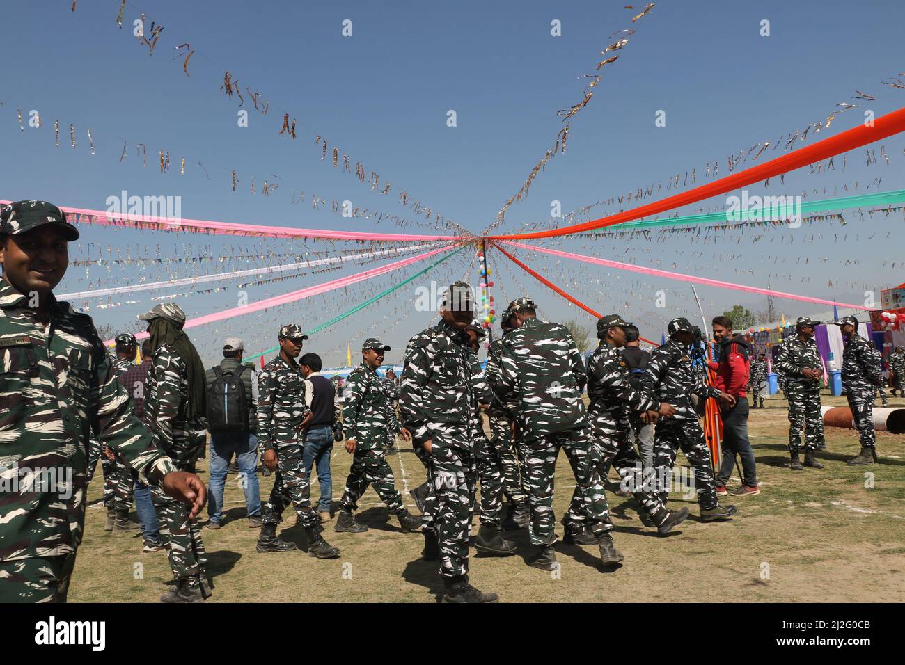 Srinagar, India. 01st Apr, 2022. The Central Reserve Police Force (CRPF ...