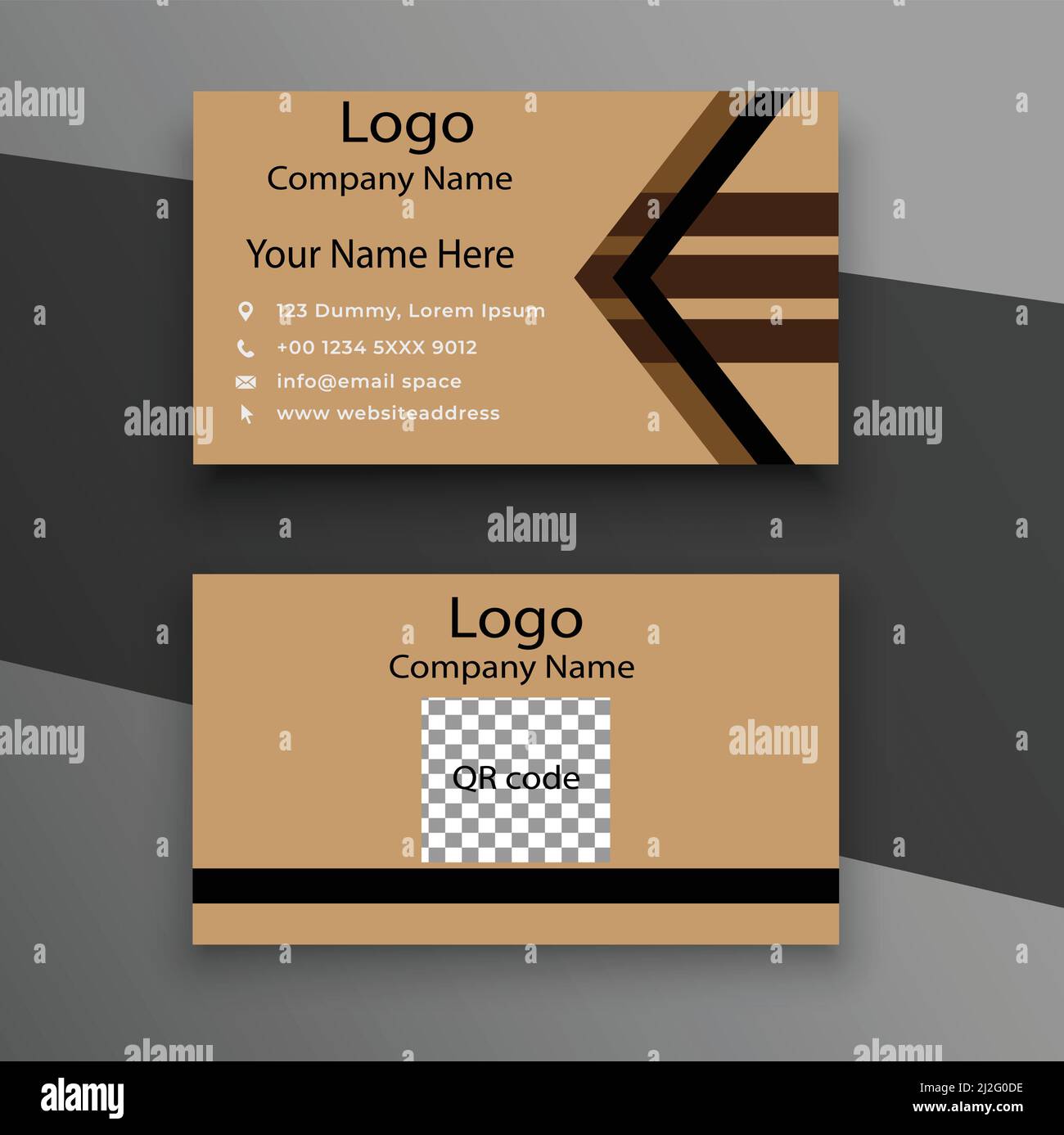 Business card simple template Stock Vector Images - Alamy