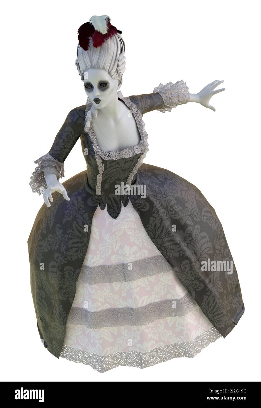 Old lady ghost evil Cut Out Stock Images & Pictures - Alamy