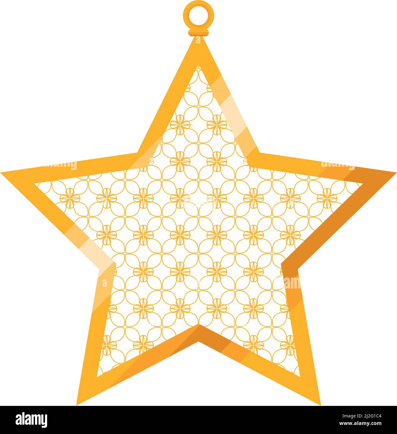 golden star decoration Stock Vector Image & Art - Alamy