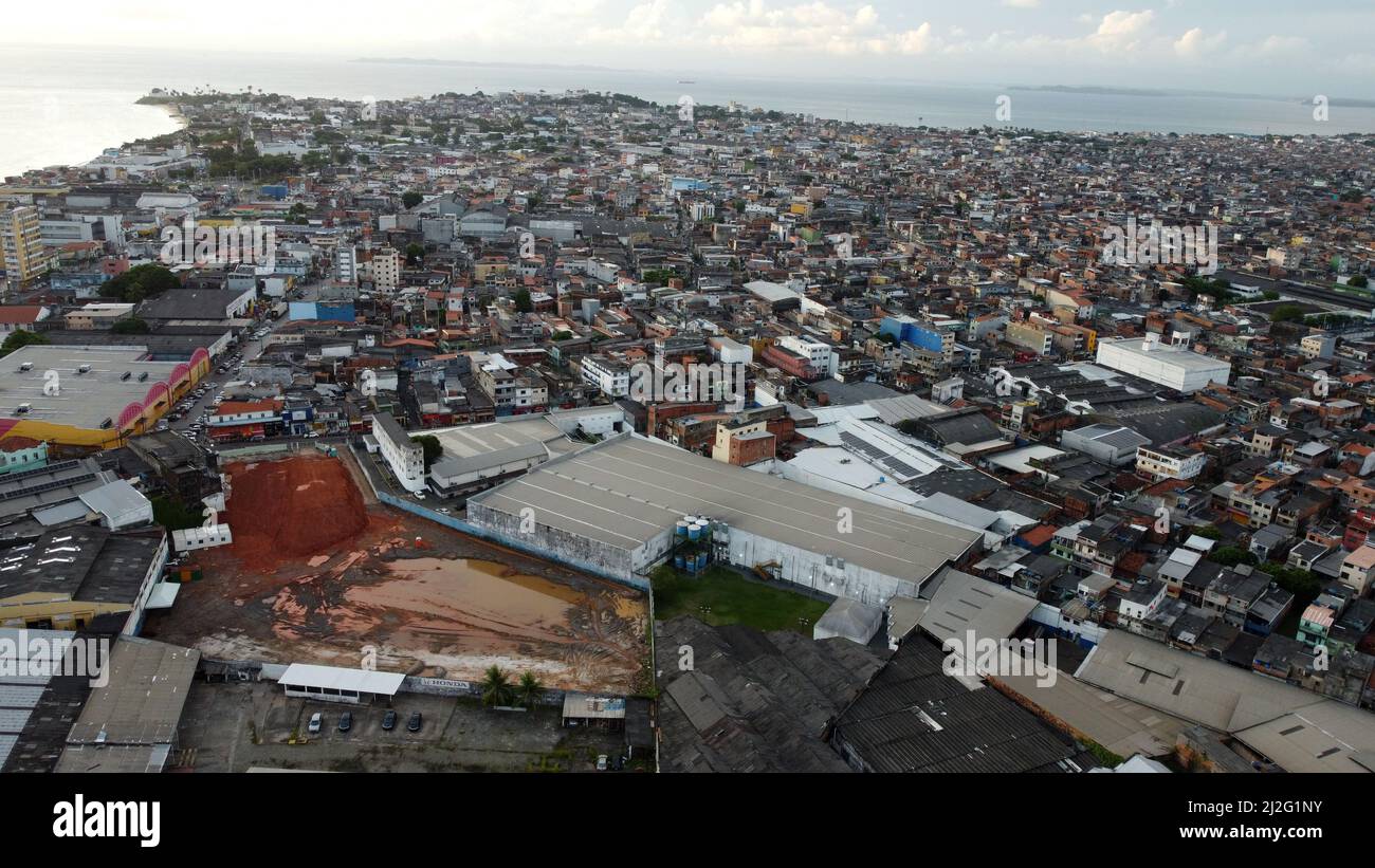 salvador, bahia, brazil - march 16, 2022: View of houses in a favela ...
