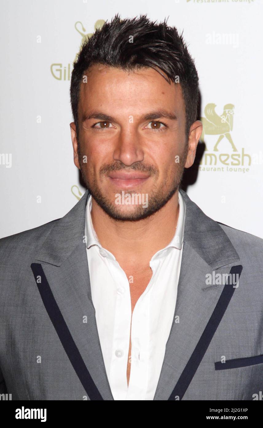 London, UK. Peter Andre at the Amy Childs Spring/Summer 2012 Collection ...