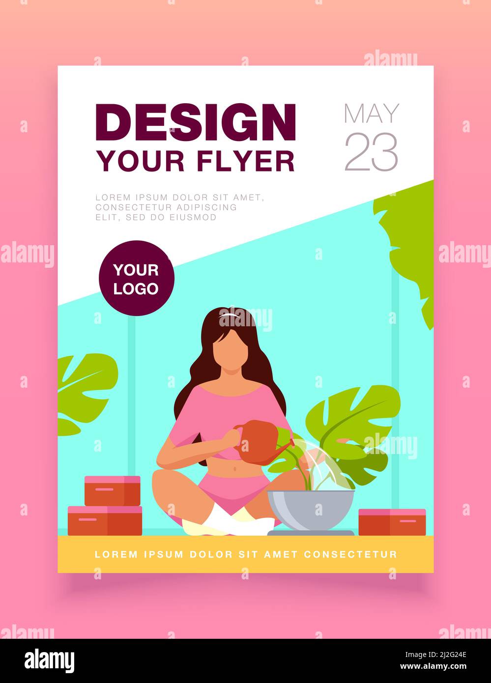 People plant floor Stock Vector Images - Alamy