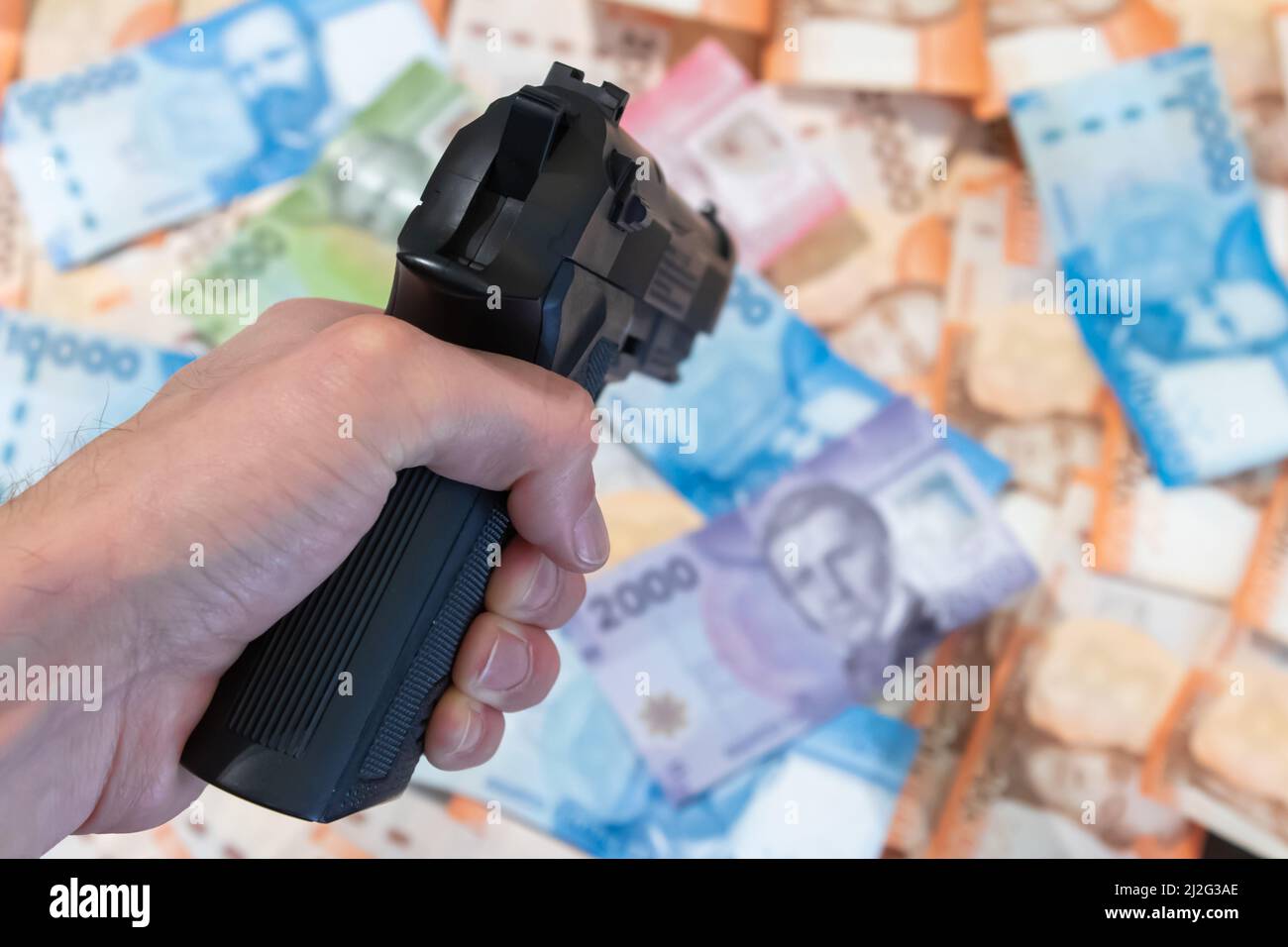 Gangster pointing gun hi-res stock photography and images - Alamy